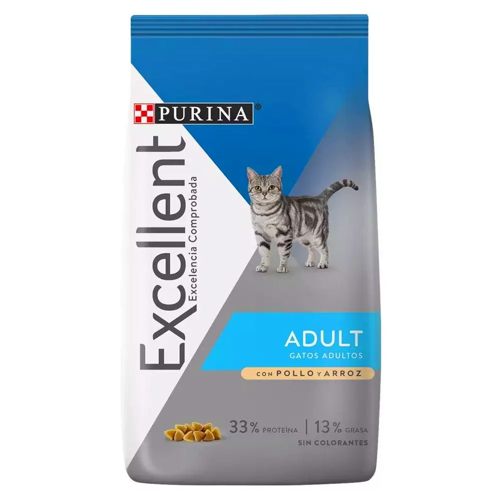 Purina Excellent Gato Adulto Pollo y Arroz - MULTIMASCOTA